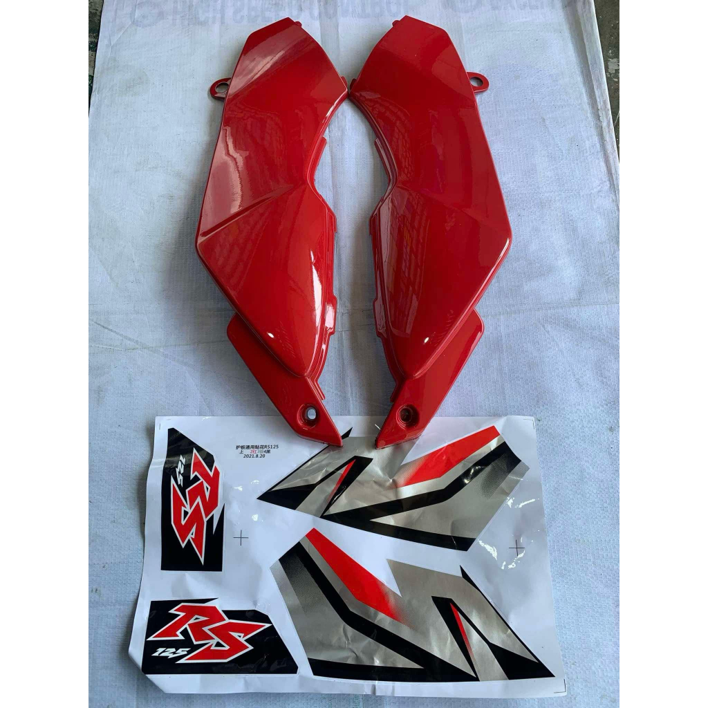 FAIRING SIDE COVER XRM 125 RS WITH STICKER (RED/BLUE/BLACK) | Shopee ...