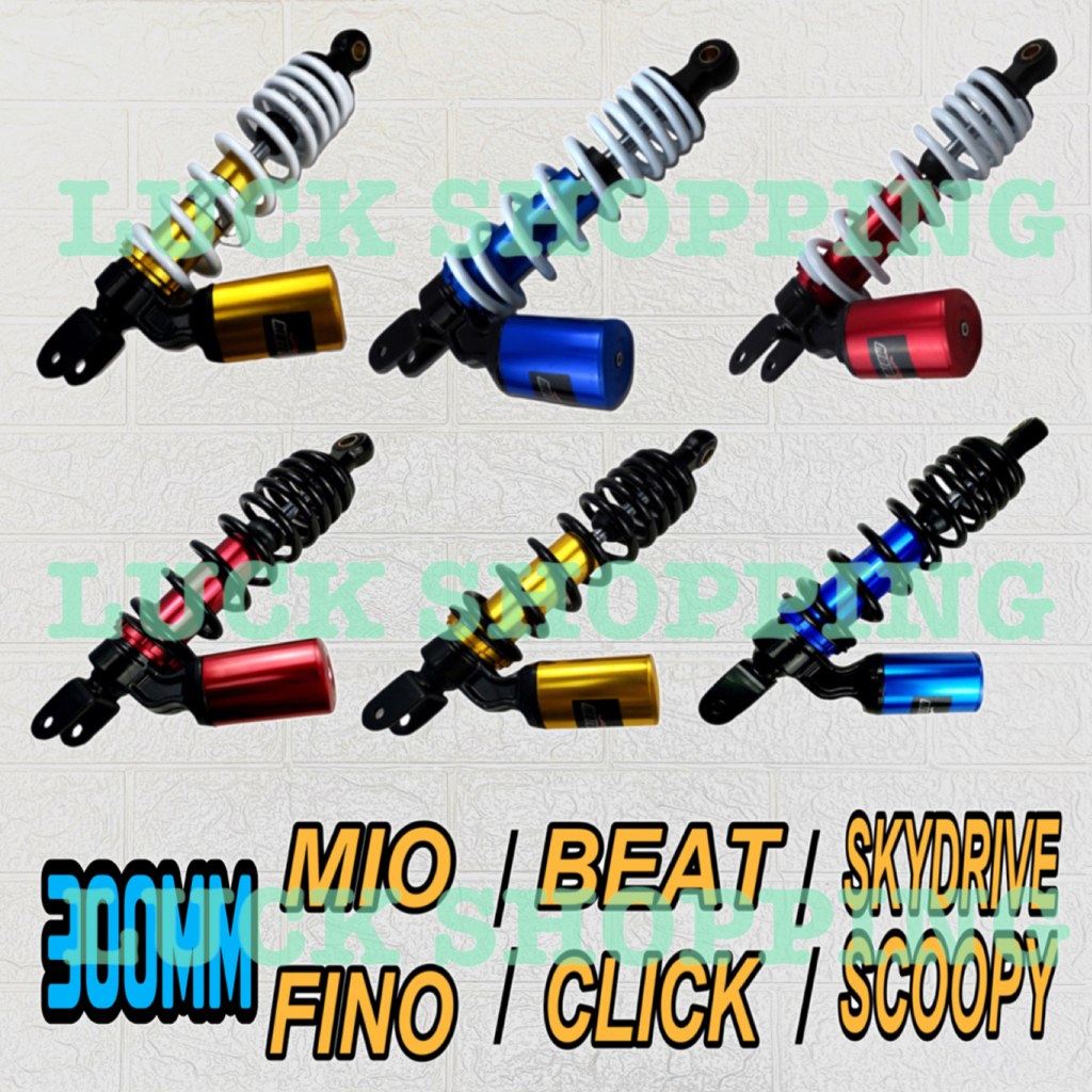 Motorcycle 300MM Rear Shock Absorber MIO / BEAT/ CLICK/SKYDRIVE/FINO/SCOOPY/GEAR/GRAVIS High ...