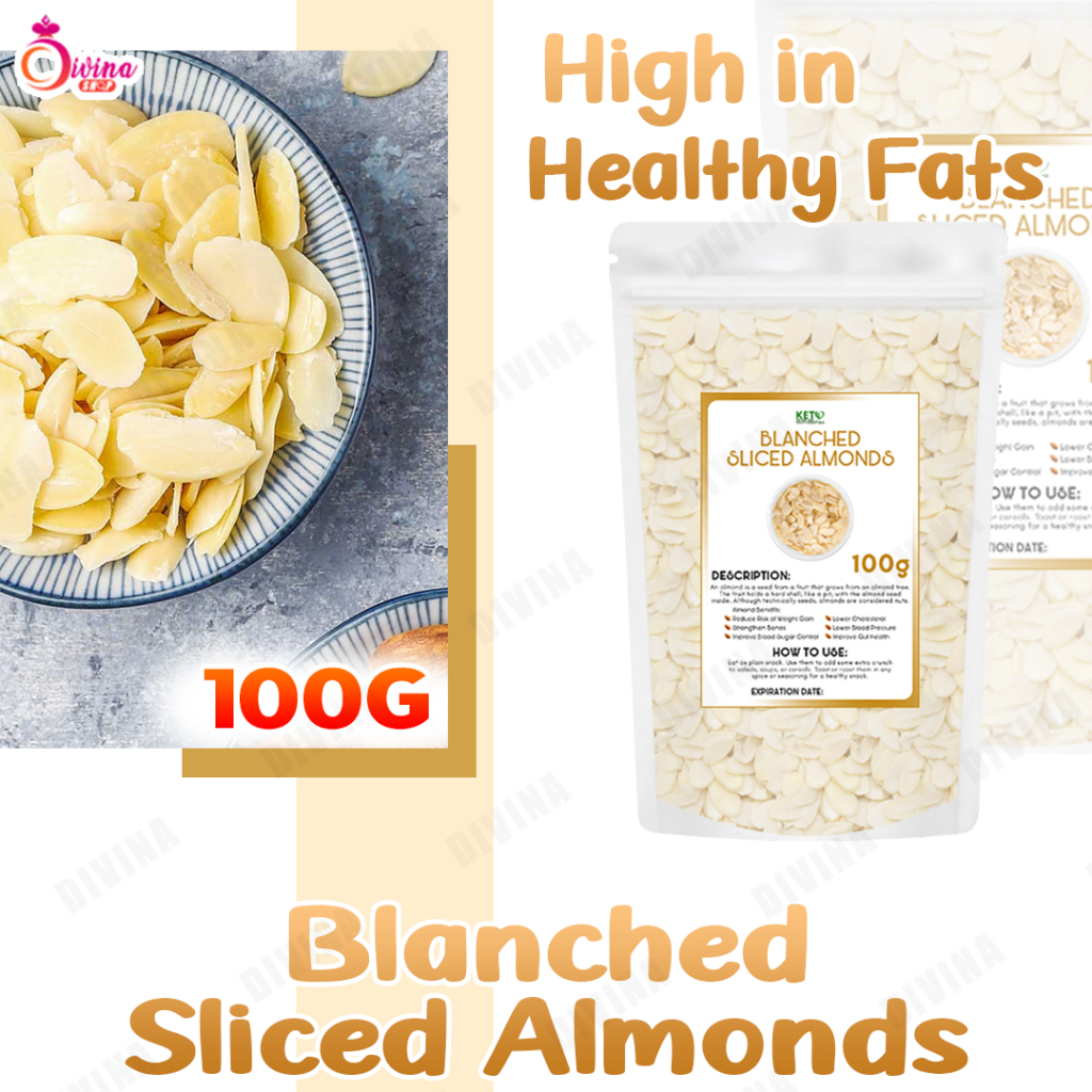 Blanched Sliced Almond 100g | Shopee Philippines
