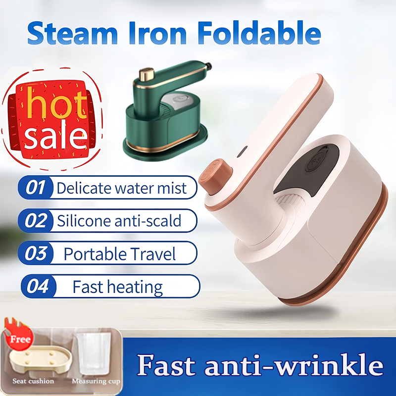 Portable Handheld steam iron for clothes 180°Rotating electric iron 3 ...