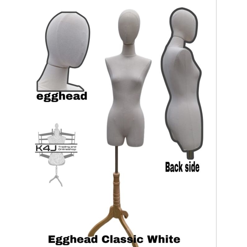 Classic White Egghead Fully Pinnable Mannequin | Shopee Philippines