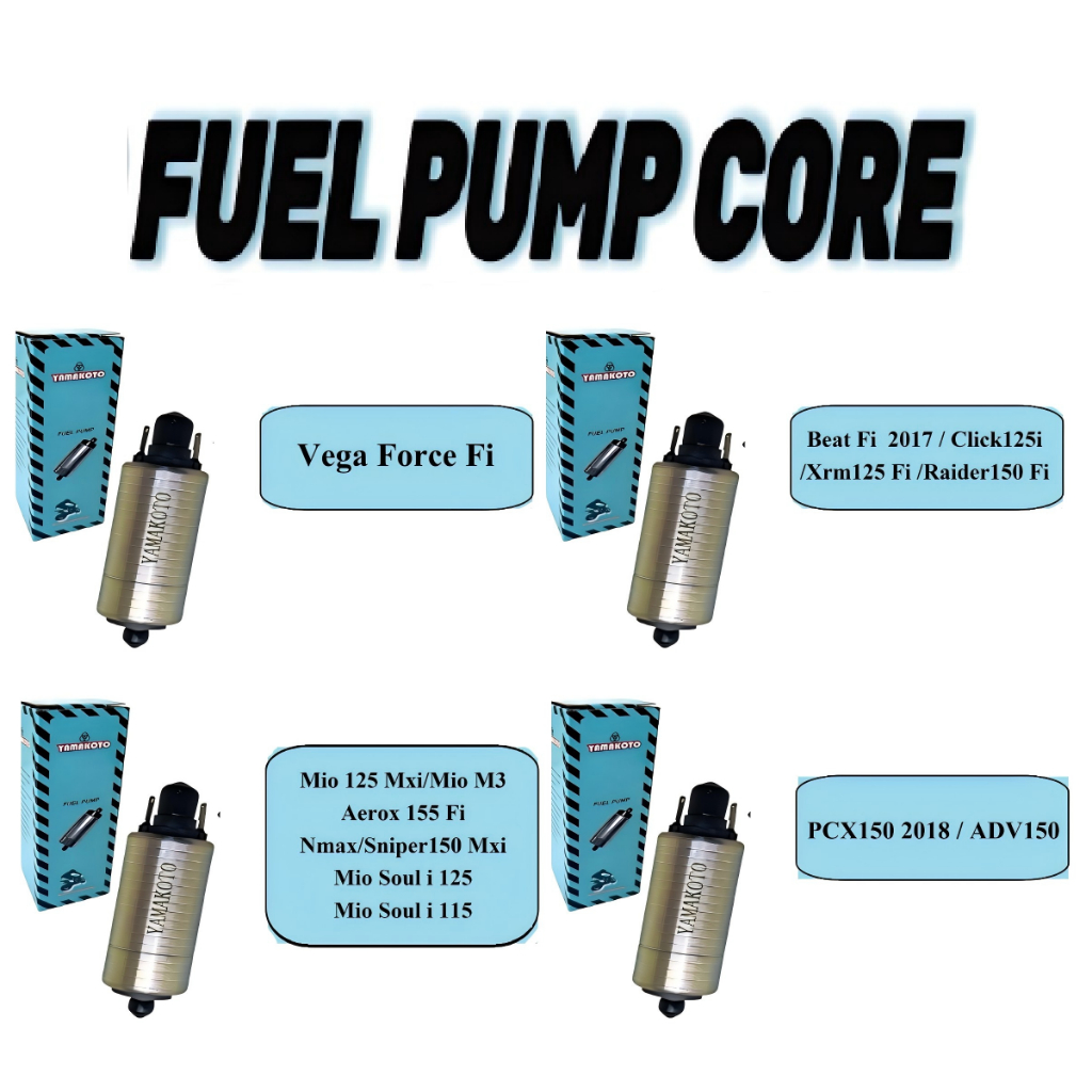 Motorcycle Fuel Pump Core For Raider150 Fi/Mio i 125/Nmax/Aerox/Sniper ...