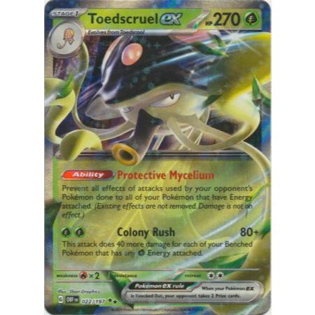 [EN] [OBF] 022/197 - Toedscruel ex - Double Rare - SV03: Obsidian ...