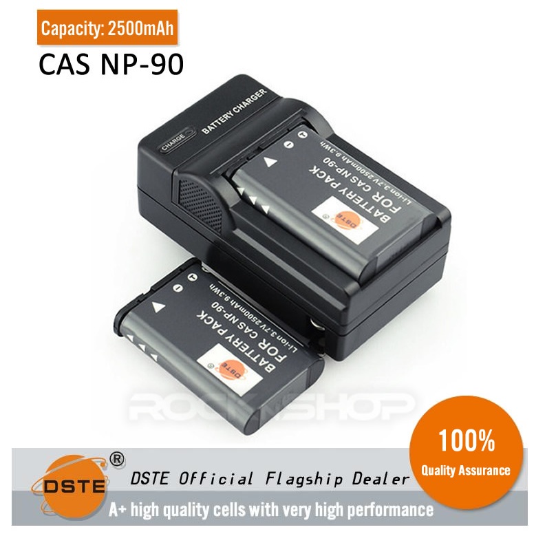DSTE Replacement NP-90 NP90 Battery or Charger DC94 for Casio Exilim EX ...