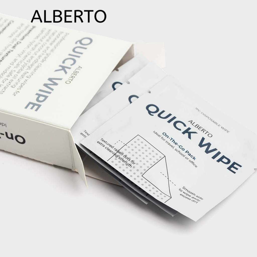 ALBERTO Premium Quick Wipe Dual-Textured Cleaning Wipes | Shopee ...
