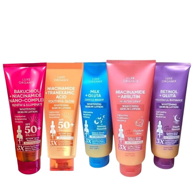 Luxe Organix Retinol+Gluta Whitening Body Serum Lotion 350ml | Shopee ...