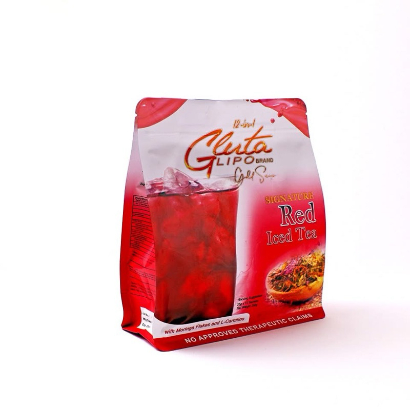 Glutalipo Red Ice Tea 10sachets (New Packaging ) | Shopee Philippines