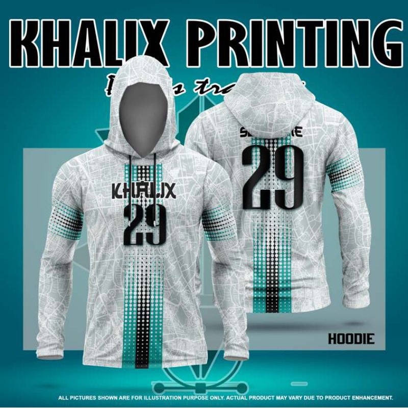 WARMER/LONG SLEEVE KHALIX INSPIRED FULL SUBLIMATION POLYDEX 200GSM ...