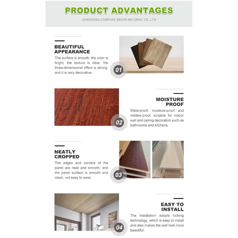 Zenwood premium pvc panel direct supplier wall ceiling eaves seamless ...