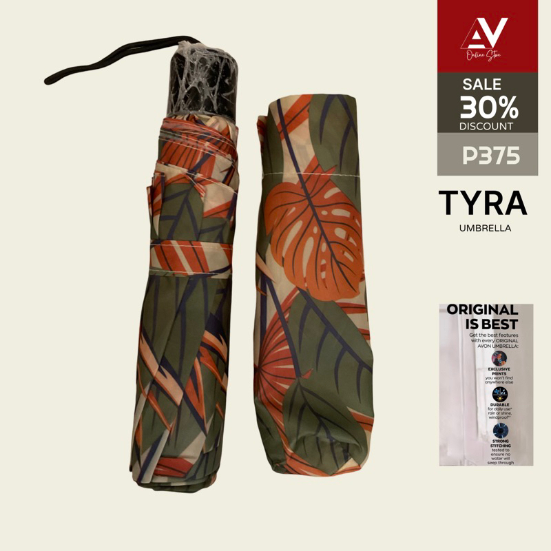 AVON Tyra Manual Foldable Umbrella | Shopee Philippines