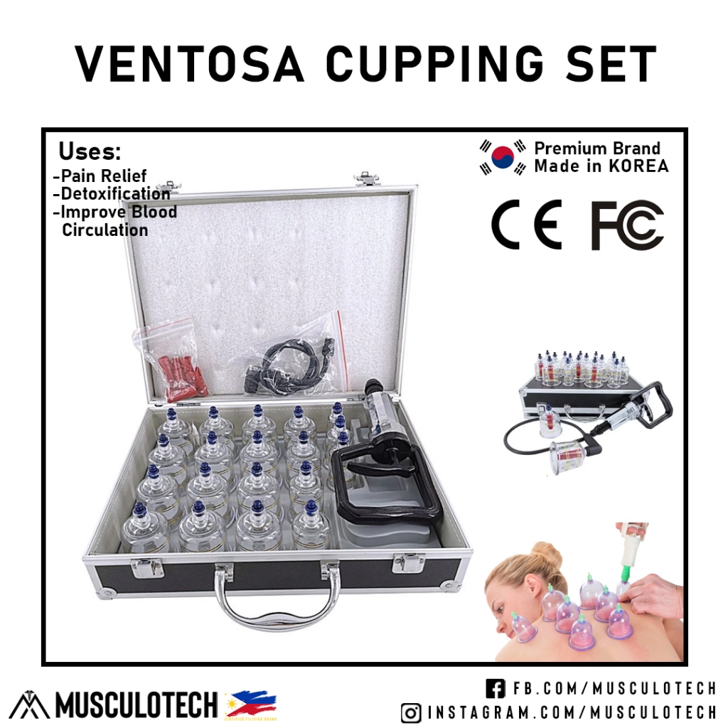 Ventosa Professional Cupping Set with Hard Travel CaseCase | Shopee ...