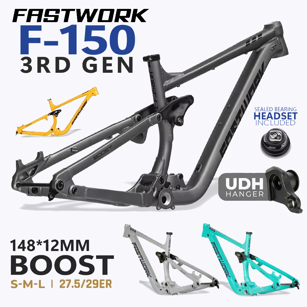 FASTWORK 3rd Generation 26/27.5/29 mountain bike frame XC trail AM Enduro MTB full suspension ...
