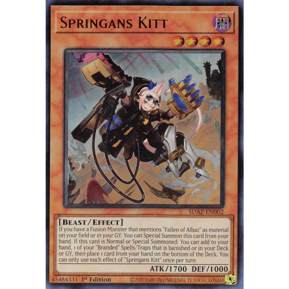 SPRINGANS KITT RARE FOIL MIX EXPANSION KONAMI YUGIOH CARD 1 ONE PIECE ...