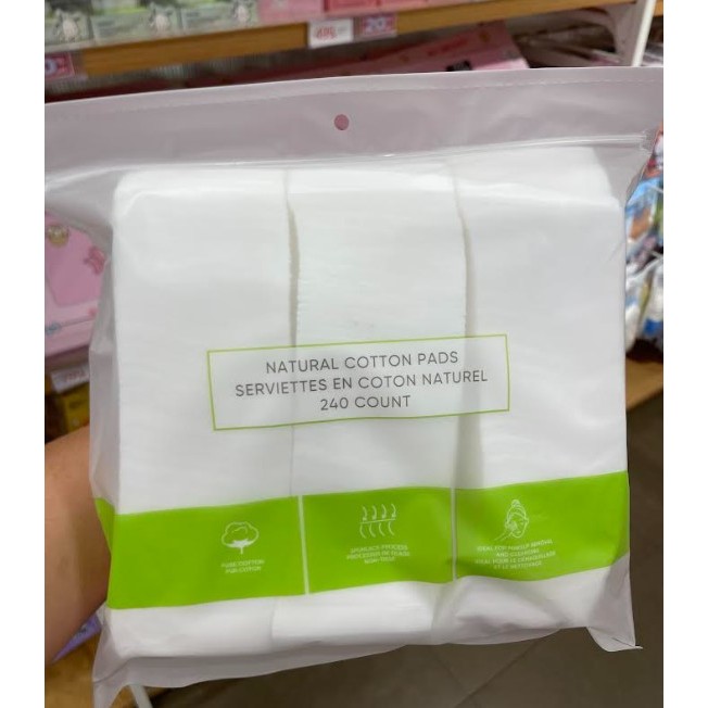 Natural Cotton Pads 240count | Shopee Philippines