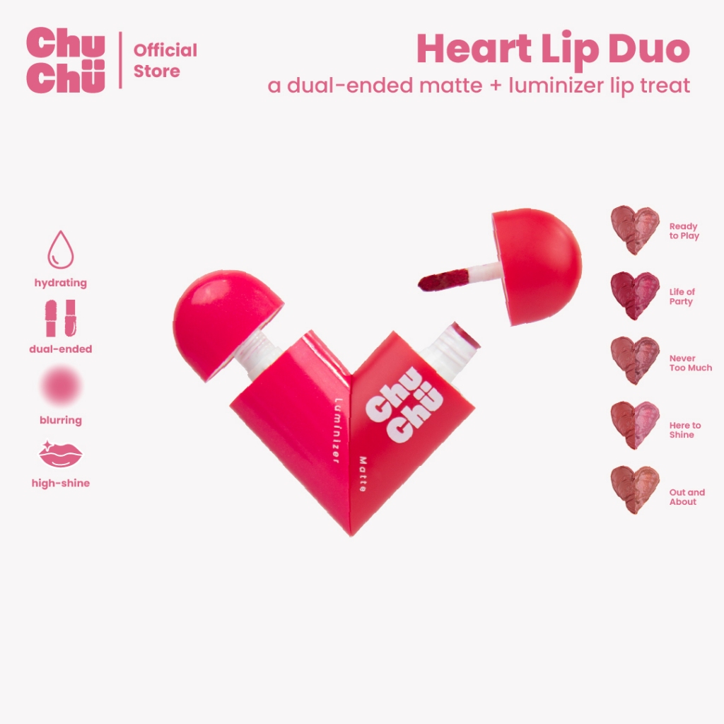 Chu Chu Beauty Heart Lip Duo | Shopee Philippines