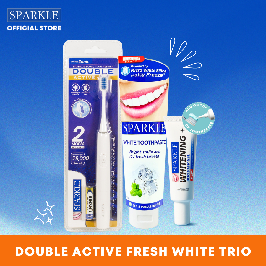 SPARKLE Double Active Fresh White Trio (Double Active, Booster Gel ...