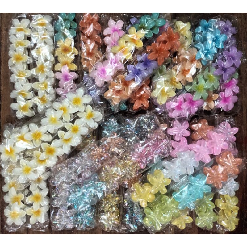 8cm Plumeria Ladies Hawaiian Colorful Flower Hair Clip Flower Beach ...