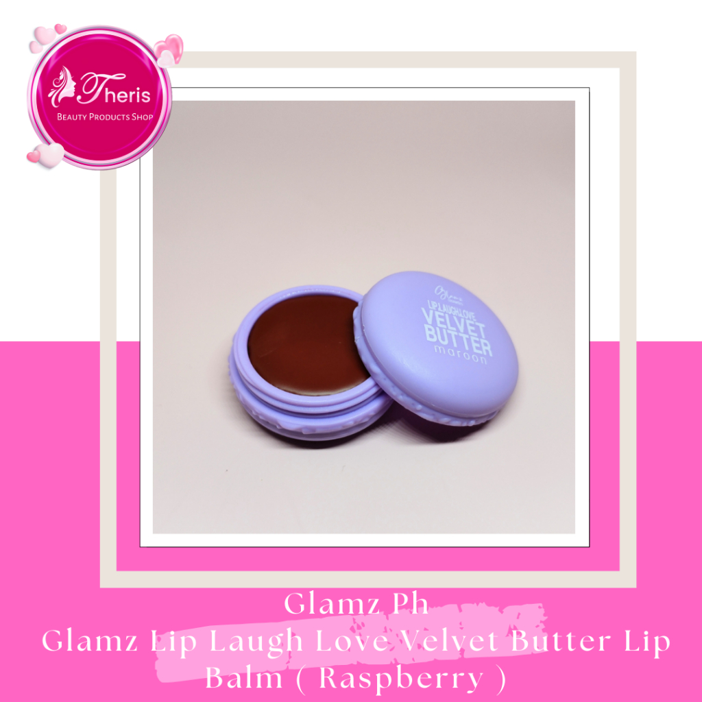 Glamz Lip Laugh Love Velvet Butter Lip Balm ( Raspberry ) | Shopee ...