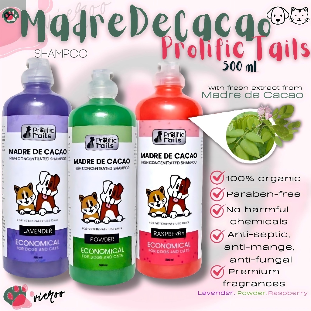 DALSON Prolific Tails Madre de Cacao Favorite Scents 500mL Pet Shampoo ...