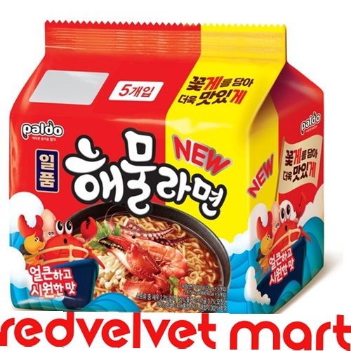 PALDO ILPUM HAEMUL RAMYEON 115G 1PACK(5PCS) REDVELVETMART | Shopee ...