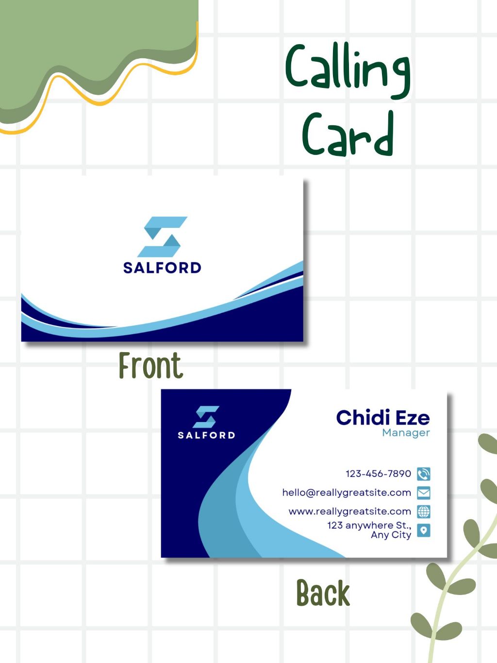 Personalized Calling Card / Business Card 100pcs | Shopee Philippines