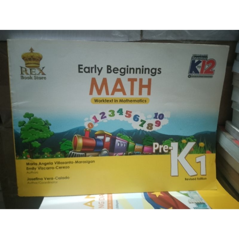 EARLY BEGINNING MATH PRE-K1 Revised edition (brandnew | Shopee Philippines