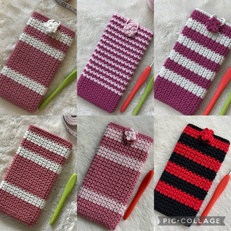 crochet phone pouch/ mobile pouch (strife edition) for android and ...