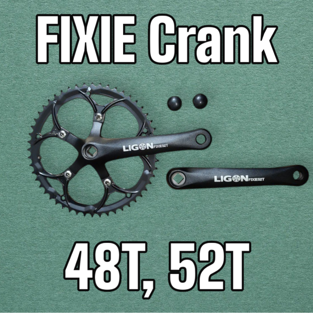 LIGON FIXIE Crank 48T 52T Bike Single 1x Square Type Chain Wheel for ...