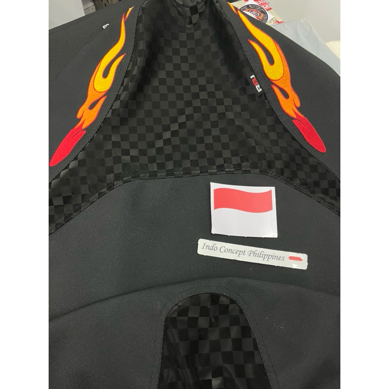 SAND PAPER INDO CONCEPT SEAT COVER 3D CARBON WITH SIDE FLAME | Shopee ...