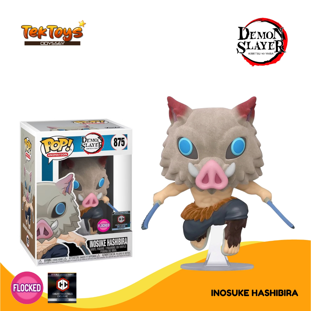 ORIGINAL FUNKO POP - DEMON SLAYER - INOSUKE HASHIBIRA (CC) (FLOCKED ...