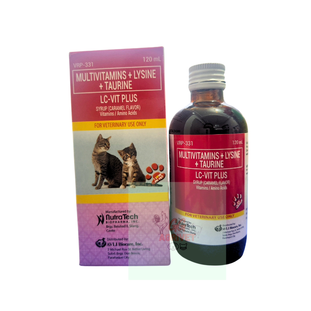 LC Vit Plus Multivitamins Cat and Kitten Syrup 120ml [LC-VIT Plus ...