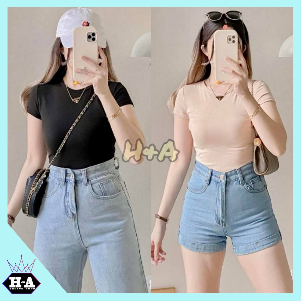 Double Lining Top - Trendy Body Hug Front Top (Can FIt: Small to Medium ...