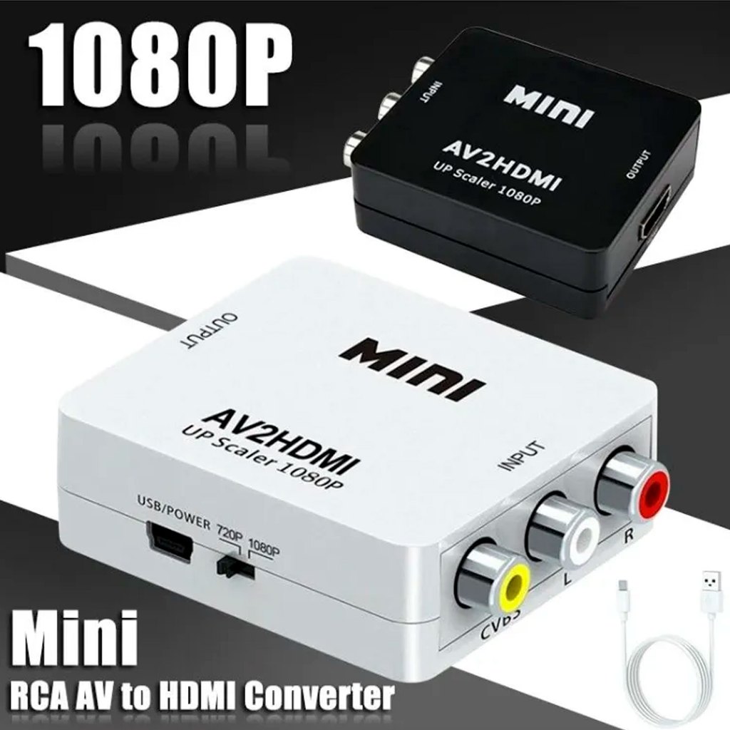 SULITFINDS_RCA To HDMI Video Converter Box 1080P Support NTSC PAL for ...