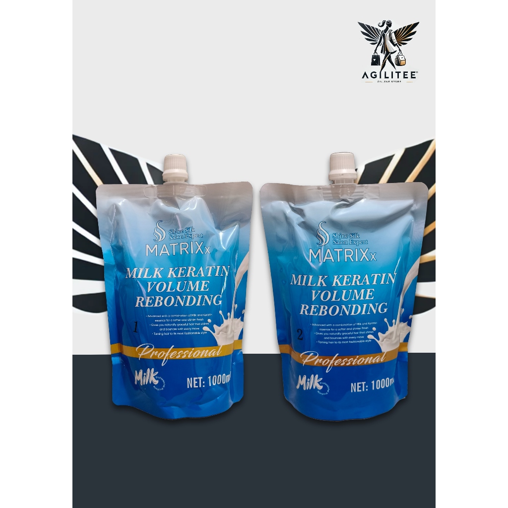 Matrix Milk Keratin Volume Rebonding Pair 1 and 2 x 1000ml ORIGINAL ...