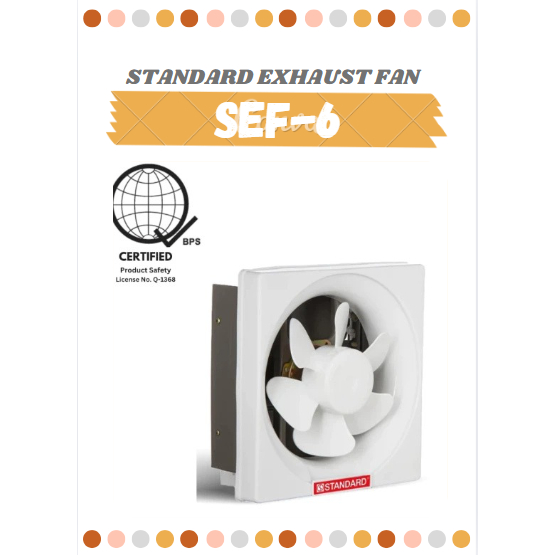 ORIGINAL STANDARD EXHAUST FAN 6" Blade SEF 6A | Shopee Philippines