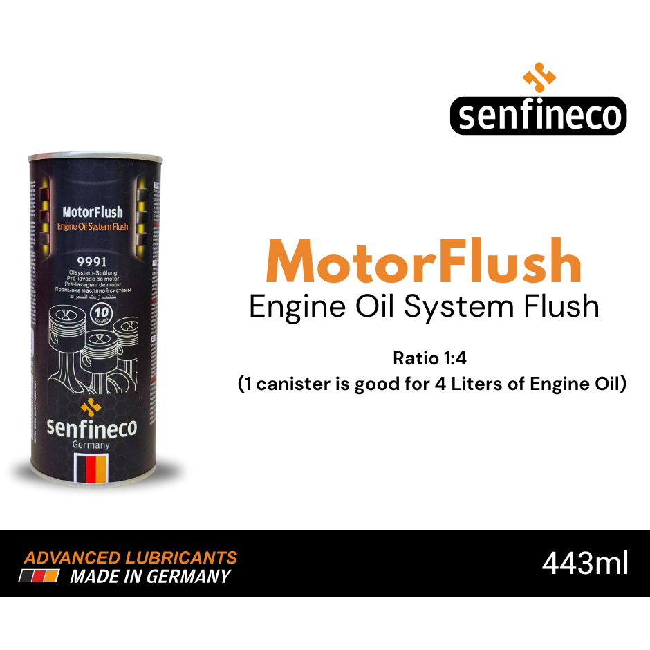 Senfineco Flushing Oil for Gasoline or Diesel Engine 443ml | Shopee ...