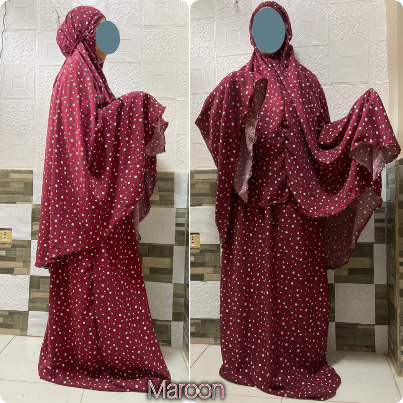 Ayesha Collection Mukna Set 2 Pieces Abaya Prayer Dress for Ramadan and ...