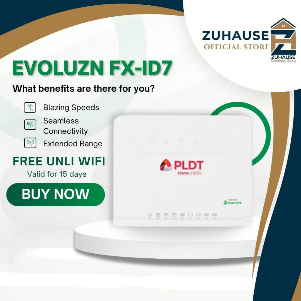 PLDT SMART PREPAID HOME WIFI LTE EVOLUZN FX-ID7 CAT 6 | Shopee Philippines