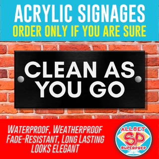 Shop clean as you go sign for Sale on Shopee Philippines