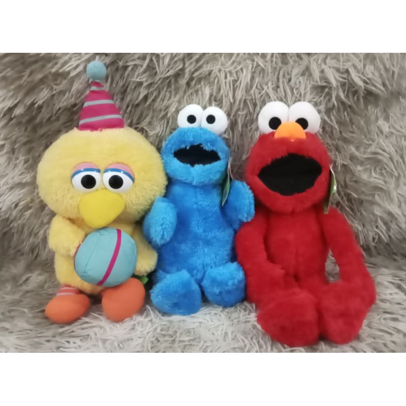 Sesame Street Bundle (Cookie monster, Elmo and Big bird) | Shopee ...