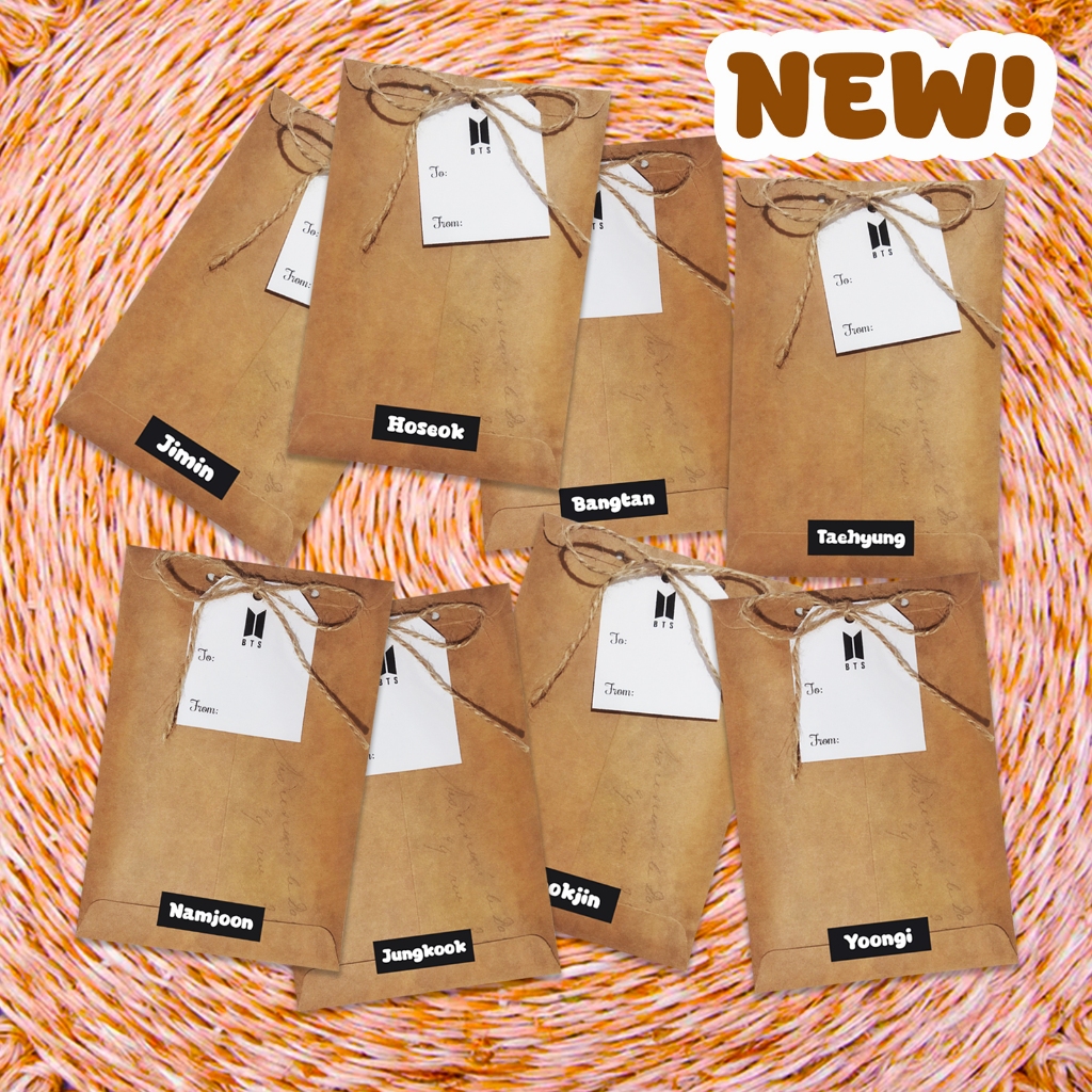 Premium Photos & Laminated Badge Vintage Gift Pack – OT7 BTS Jin Suga ...