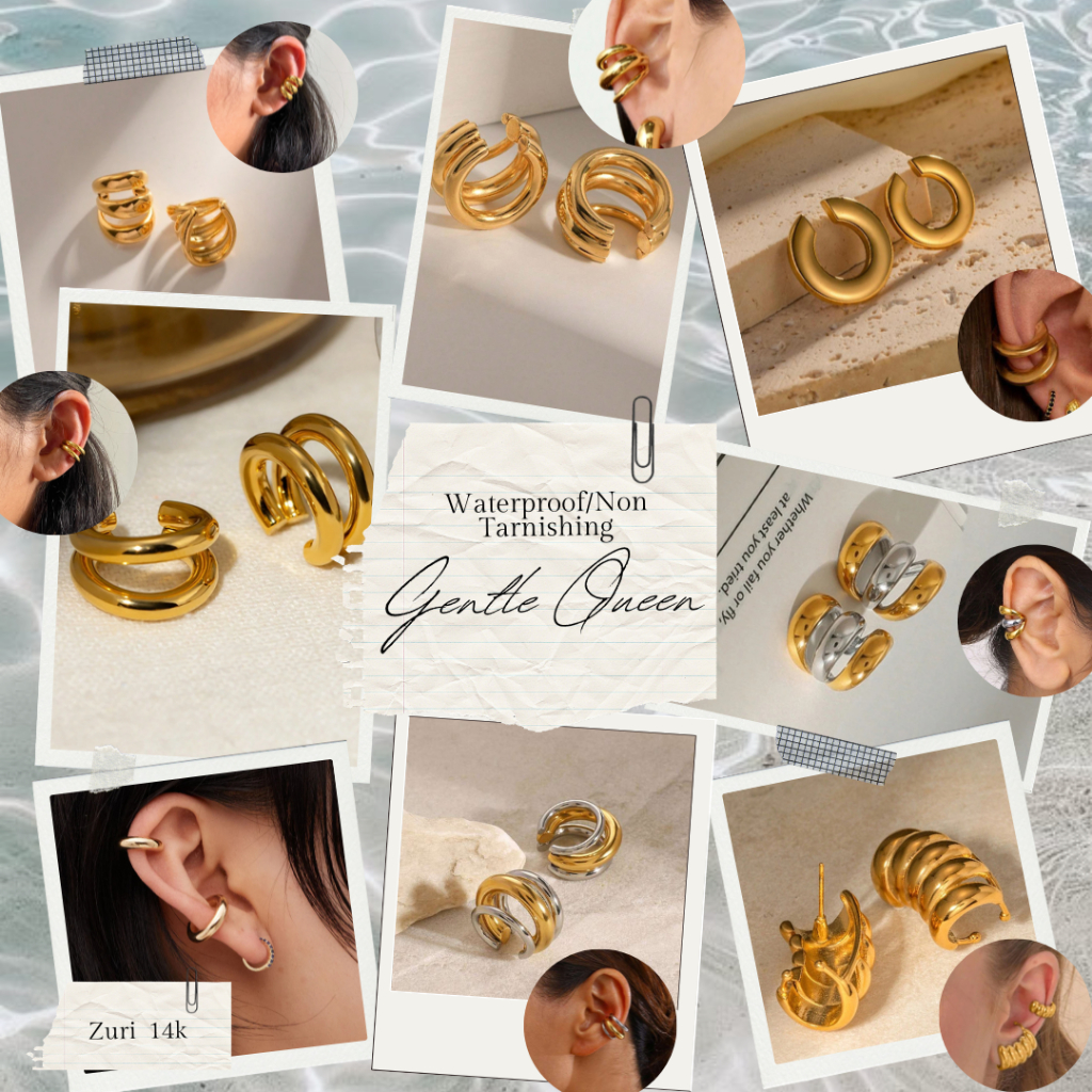Ear Cuffs by Gentle Queen 18k Non Tarnishing Waterproof perfect gift ...