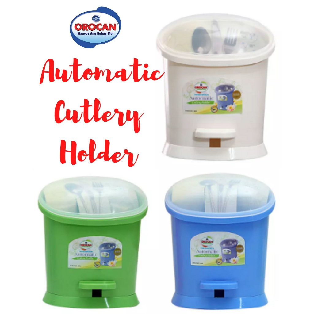 OROCAN AUTOMATIC PLASTIC CUTLERY SPOON AND FORK HOLDER KITCHEN ...