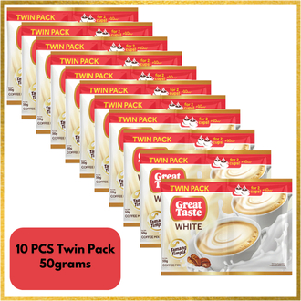 Great Taste White 3In1 Twin Pack 50g Pack of 10 | Shopee Philippines