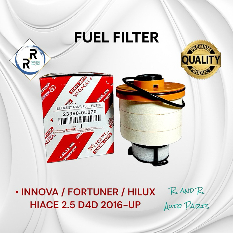 FUEL FILTER INNOVA / FORTUNER / HILUX 2016-UP / HIACE 2.5 DIESEL FUEL ...