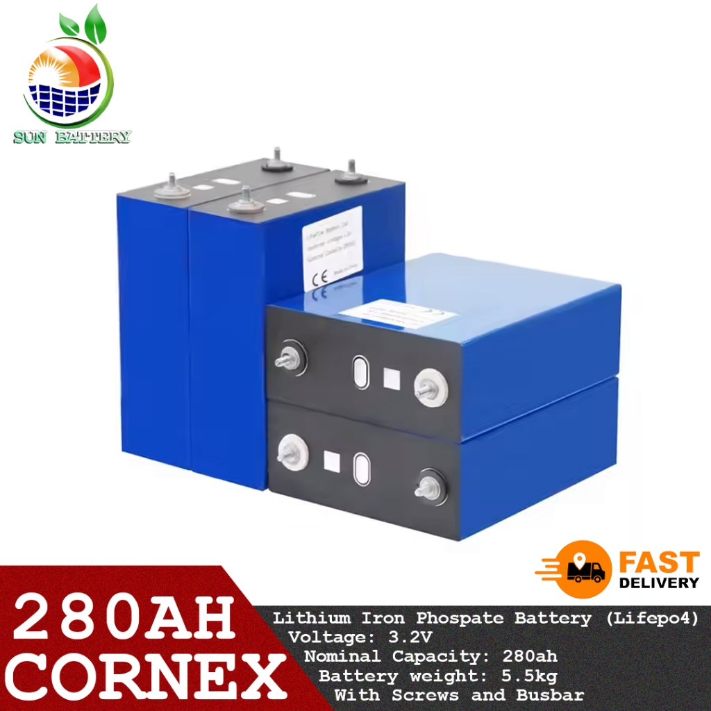 Lifepo4 Cornex 280ah Rechargeable Battery for Solar Set Up 12v/24v/48v ...