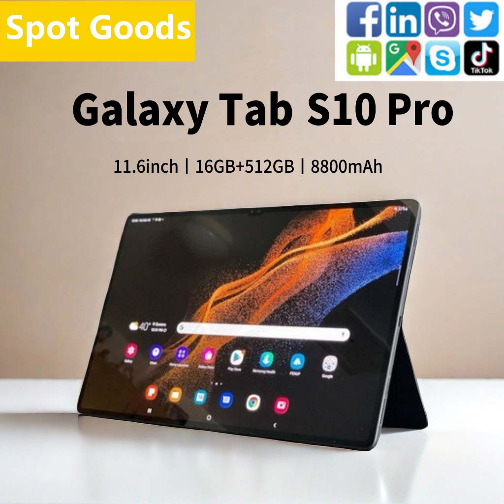 【Free Gift】2025 NEW Galaxy S10 Pro tablet 11.6inch 16+512GB 5G Dual SIM ...