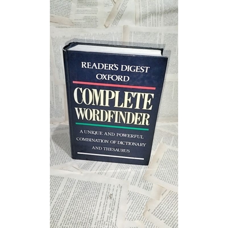 COMPLETE WORDFINDER a unique and powerful combination of dictionary and ...