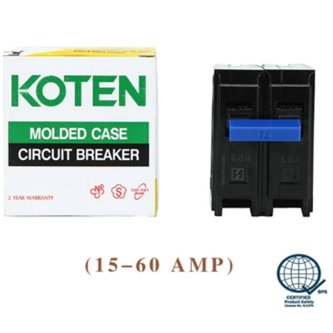 Koten 2P Plug-in Circuit Breaker - 15A / 20A/ 30A/ 40A/ 60A bdor.ph | Shopee Philippines