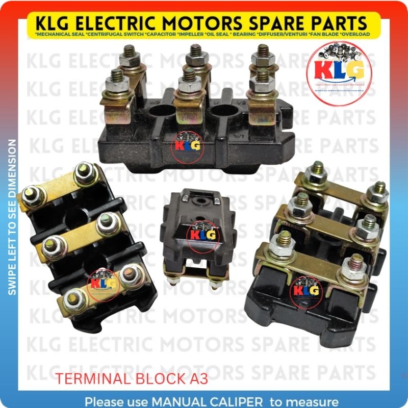 Electric motor Water pump Induction motor Terminal Block a3 | Shopee ...